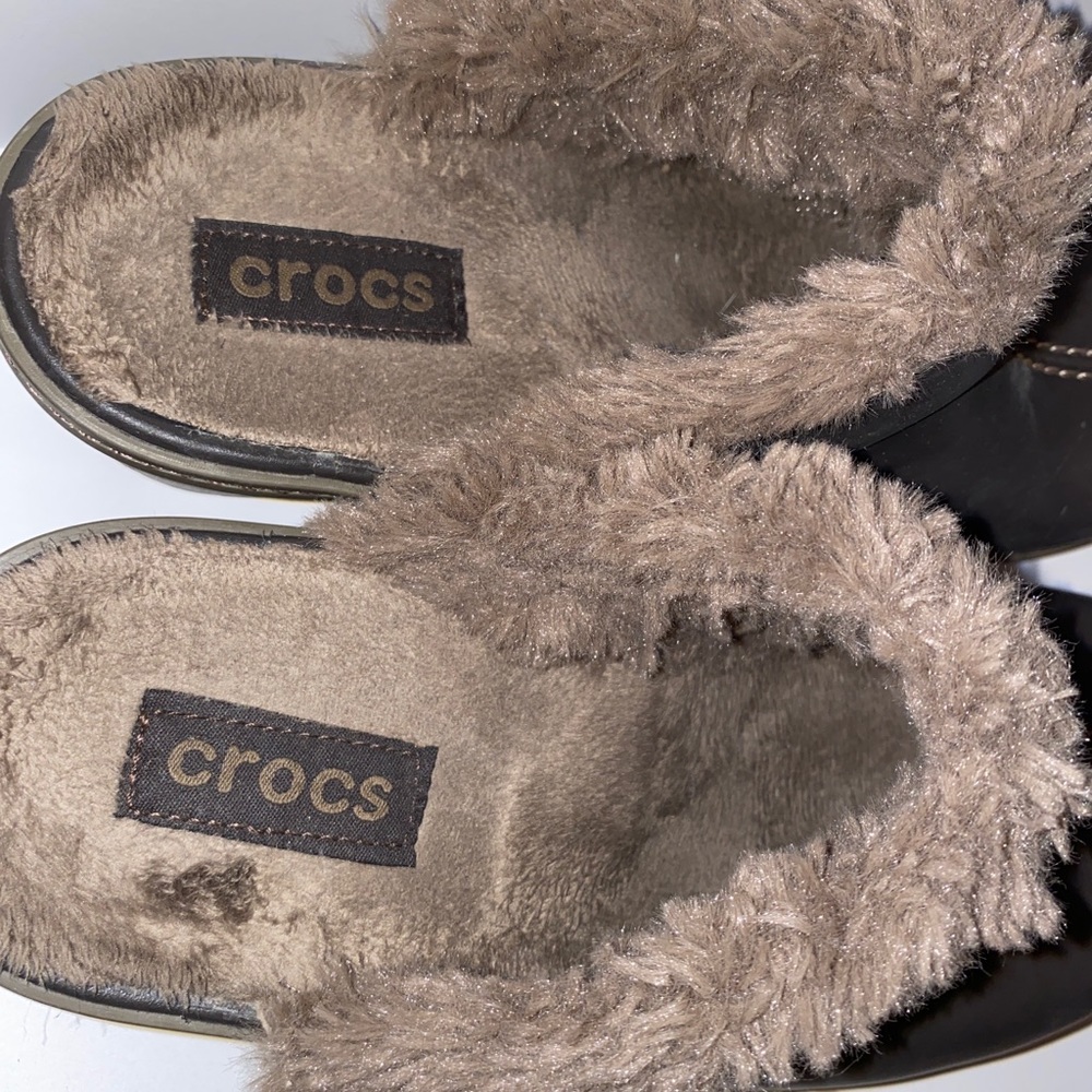 Crocs Faux Fur Lined Clog/Mule Size 8 Women’s - Gem